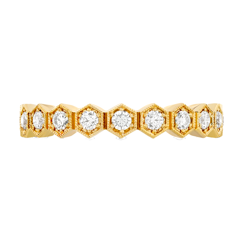 New 0.38 Carats Diamond Hearts On Fire Hex Band - Leo Hamel Fine ...